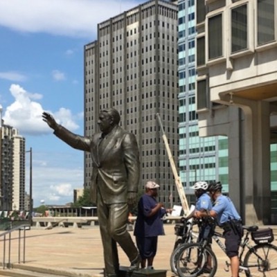 The monumental cost of guarding Philly’s Rizzo statue - City & State ...